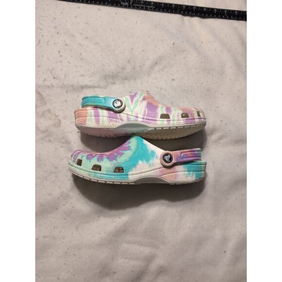 CROCS | Shoes | Crocs Classic Tie Dye Graphic Clog Fresco Multi Womens ...